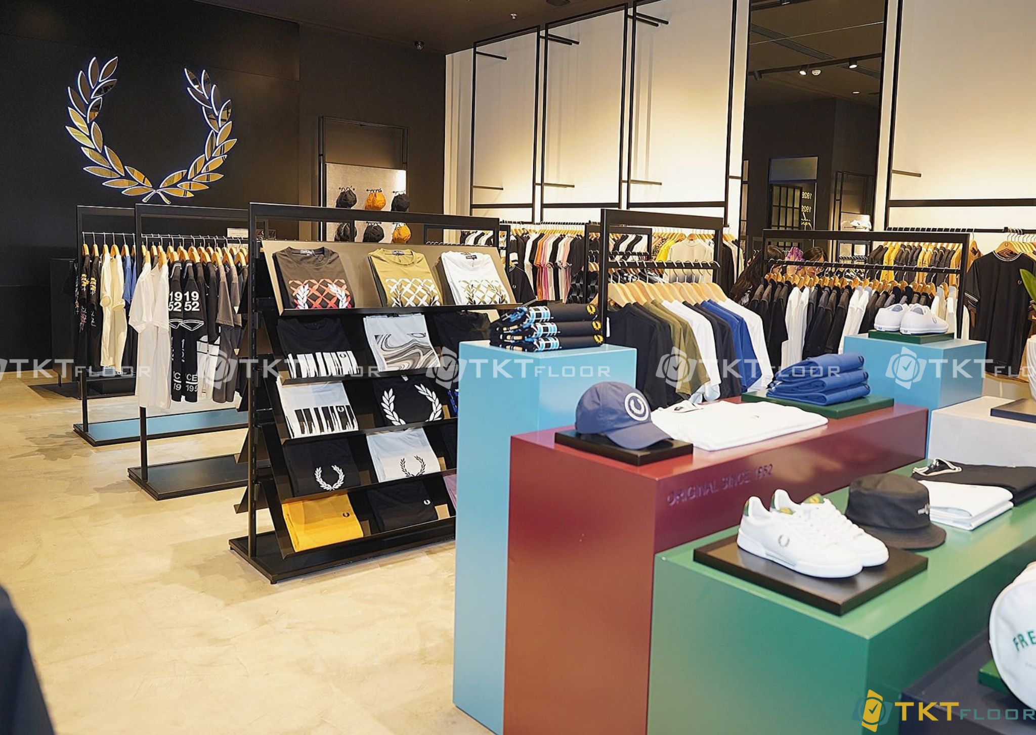 SÀN MICROCEMENT TẠI FRED PERRY THISO MALL - TKT Floor