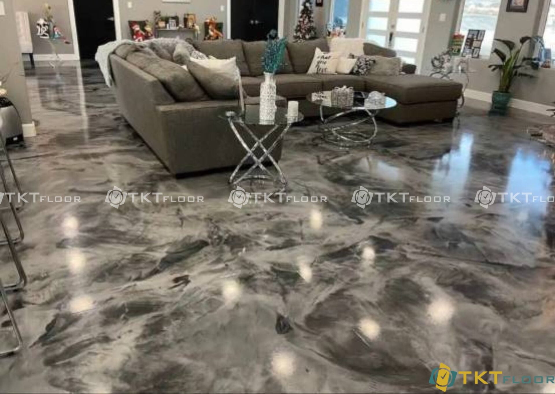 SÀN EPOXY VÂN ĐÁ MARBLE – THIẾT KẾ SÁNG TẠO - TKT Floor