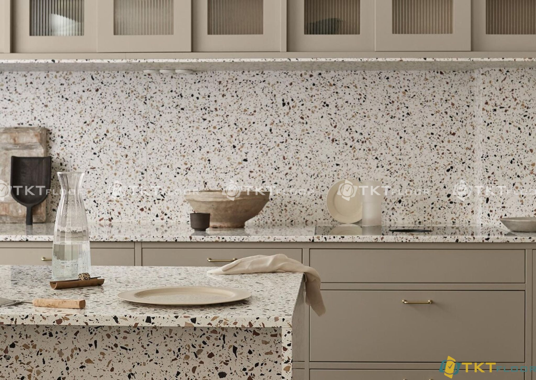 ỨNG DỤNG ĐÁ TERRAZZO TRONG THIẾT KẾ BẾP - TKT Floor